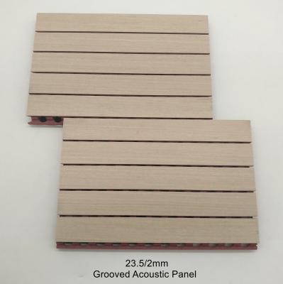 China FSC Eco-friendly Natural Oak Acoustic Wood Veneer Slat Wall Panels Luxury Quality for sale