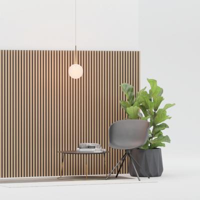 Cina Dischi acustici a scanalatura lineare in legno con scanalature Decorazione Assorbimento del suono Materiale da costruzione in vendita