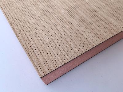 Cina 2/2/0.5mm Sala riunioni pannelli acustici a parete microperforati in legno assorbenti del suono in vendita