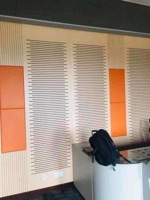 China Office Customized Slot Grooved Acoustic Wall Panels Sound Absorption Isolation Board for sale