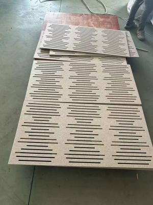 China Office Customized Slot Grooved Acoustic Wall Panels Sound Absorption Isolation Board for sale