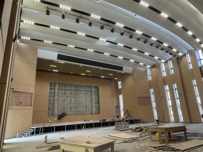 China University Auditorium  2/2/0.5mm NANO Micro Perforated Acousitc Panels Sound Insulation Board for sale