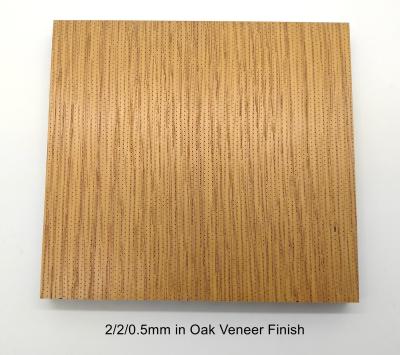 Cina Formica di legno laminato 2/2/0.5mm pannelli acustici microperforati in vendita