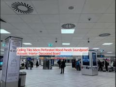Ceiling Tiles Micro Perforated Wood Panels Soundproof Acoustic Interior Decorated Board