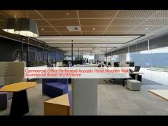 Commercial Office Perforated Acoustic Panel Wooden Wall Soundproof Board 16/16/6mm
