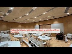 Gallery Hall Houten wand micro geperforeerd akoestisch paneelbord 2 mm OEM