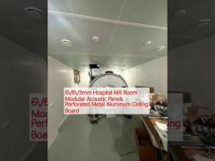 6/6/3mm Hospital MR Room Modular Acoustic Panels Perforated Metal Aluminum Ceiling Board