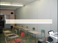 School Classroom 2/2/0.5mm Formica White Laminate Microperforated Wall Acoustic Panel