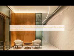 2/2/0.5mm Office Veneer Microperforated Wall Acoustic Panel Sound Absorbing Board