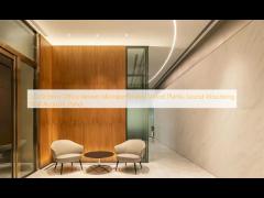 2/2/0.5mm Office Veneer Microperforated Wood Planks Sound Absorbing Wall Acoustic Panel