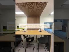 Linear Maple Veneer Tongue And Grooved Soundproofing Slat Wall Ceiling Acoustic Panels