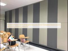 Meeting Room Fabric Wrapped Acoustic Panel Fiberglass Board Sound Absorbing Building Material