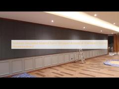 Resturant Decorative Material Fabric Wrapped Acoustical Wall Panels Sound Absorbing Board