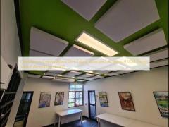 Class Room Ceiling Absorbers Fabric Wrapped Acoustical Wall Panels Sound Absorbing Board