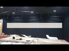 2/2/0.5mm Formica Laminate Black Color Microperforated Wooden Sound Absorbing Acoustic Panels