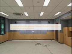 Recording Room Slat Wooden Grooved Acoustic Panels Sound Absorption Building Material