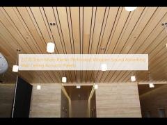 2/2/0.5mm Micro Planks Perforated Wooden Sound Absorbing Wall Ceiling Acoustic Panels