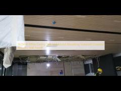 14/2mm Office Ceiling Tiles Hall Sound Absorbing Fireproof Grooved Acoustic Wall Panels