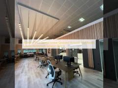 6/2mm Office Veneer Linear Grooved Acoustic Wall Panels Sound Absorption Isolation Board