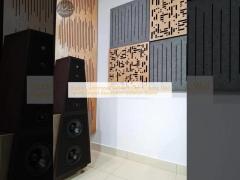 Studio aangepast slot gegroeveerde akoestische wandpanelen geluidsabsorptie isolatie board