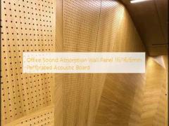 Panel de pared de absorción de sonido de oficina 16/16/6mm Tabla acústica perforada