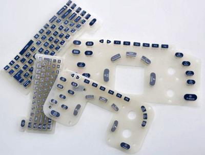 China Custom Silicone Rubber Keypad Buttons for Electronics Telecommunication 1mm to 5mm Thickness for sale