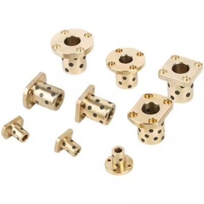 Cina MPTNZ6-15 Dimensione 10*6*15H Metallo libero dall'olio Du grafite bronzo Bushing Rame di rame Scafo di ottone Scafo di bushing Sleeve in vendita
