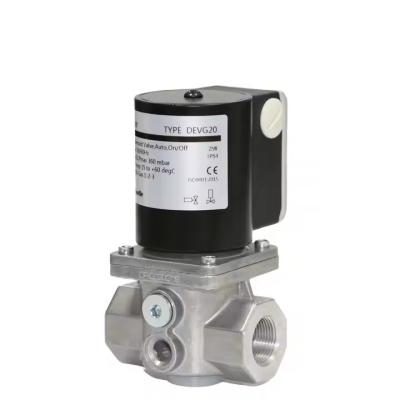China DEVG Series Gas Solenoid Valve Fast Opening Closing Customizable OEM Support High Temperature Shutoff for General Applications for sale