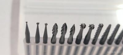 China YG7 3*3mm Tungsten Carbide Rotary Files Customized LOGO for sale