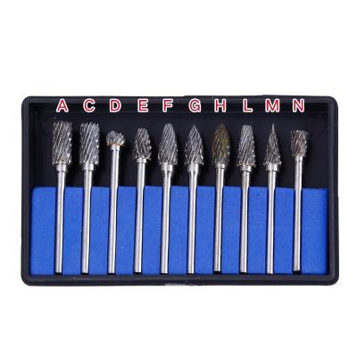 China WC CO Particle Tungsten Carbide Rotary Burrs Shank Size 1/8 1/4 Inch 3 6MM Chemical Composition 6 8 Percent Cobalt With WC for sale