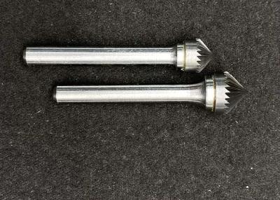 China Industrial Cone Carbide Burr Set Tree Shape Carbide Rotary Bits With Radius Pointed End for sale