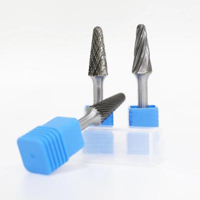 China Fine Double Cut Type Tungsten Carbide Rotary Burrs in Full Size with Customized Logo for sale