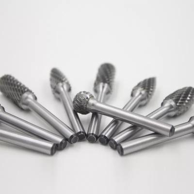 China YG6/YG8 Grade Tungsten Carbide Rotary Burrs For Standard Double Cut Carbide Burr Full Size Projects for sale