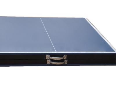 China Material azul plegable modificado para requisitos particulares del MDF del color de la tabla de los tenis de mesa para los niños en venta
