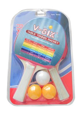 China Blister Packing Portable Table Tennis Set With 2 Bats / 3 Balls Poplar Plywood for sale