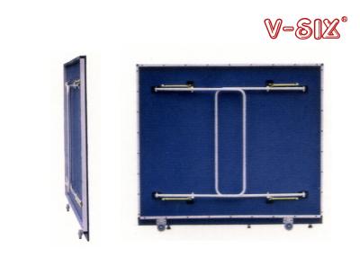China Lijst Enige Vouwende MDF van het vermaak de Binnen Vouwbare Pingpong met Wielen Te koop