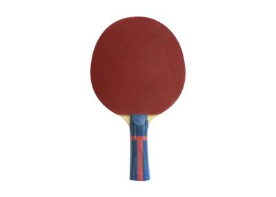 Cina Maniglia di colore delle racchette di ping-pong del compensato del pioppo 6mm con la gomma invertita di ITTF in vendita
