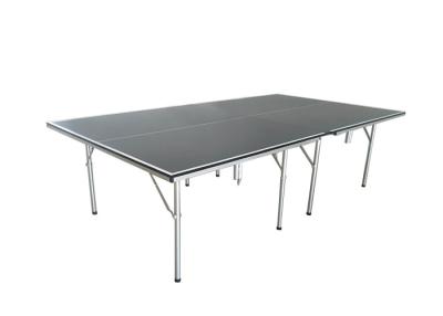 China MDF , Steel Foldable Table Tennis Table Easy Install With Ball Bats Pocket Blue Color for sale
