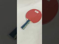 Het Pingpongrackets van het kleurenhandvat met Omgekeerde Rubber 1.5mm #2 Oranje Spons
