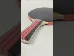 Van de de Peddelslinde van het kleurenhandvat Racket van het de Spons Omgekeerde Rubberpingpong de houten, Witte
