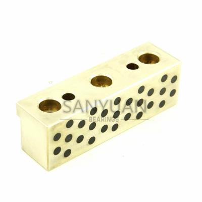 China Brass Wear Plate  Guide Plate  Bronze Oill Free Guide Bushing Sliding Bearing DIN Oilless Bushing for sale