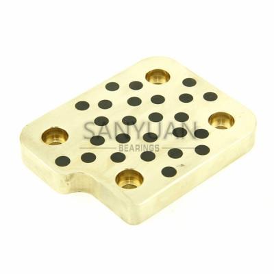 China Brass Wear Plate  Auto Mould Guide Plate  Bronze Oill Free Guide Bushing Sliding Bearing DIN Oilless Bushing for sale