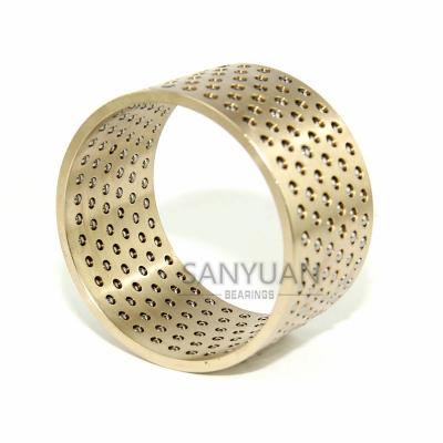 China Bronze Ball Bearing Guide Post  Bronze Oill Free Guide Bushing Sliding Bearing Customize Oilless Bushing for sale