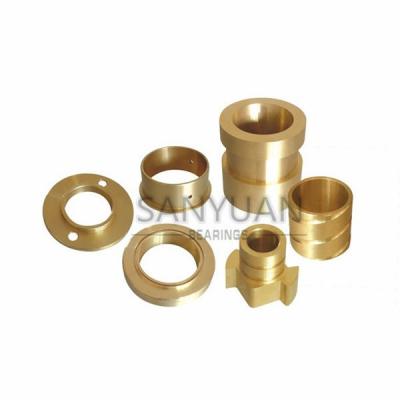China Bronze Oill Free Hydraulic Bush Sliding Bearing Customize Oilless Bushing DIN Customize Bearing for sale