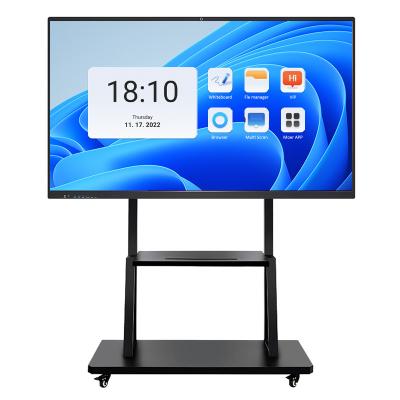 China Qtenboard 65 Zoll Interaktives Panel Smart Board Touchscreen Interaktives digitales Whiteboard Lieferant zu verkaufen