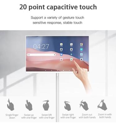 China Tablet de televisão portátil inteligente de 27 32 polegadas com tela sensível ao toque HD Android for sale