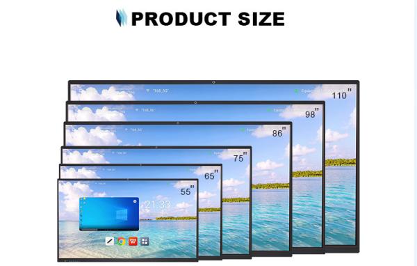 55 65 75 85 86 98 110' 4K LCD Digital Interactive Touch Panel Per l'insegnamento scolastico