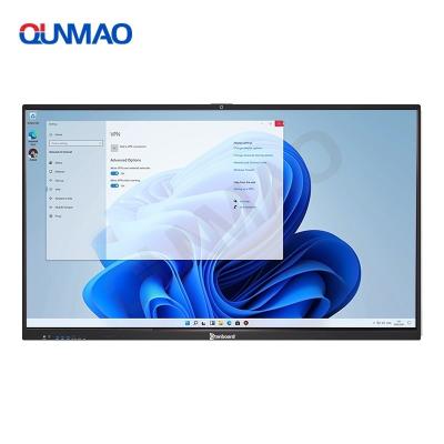 중국 QTENBOARD 터치 스크린 전자 75 인치 스마트 화이트보드 교실 열차 회의에 대한 인터랙티브 평면 패널 판매용