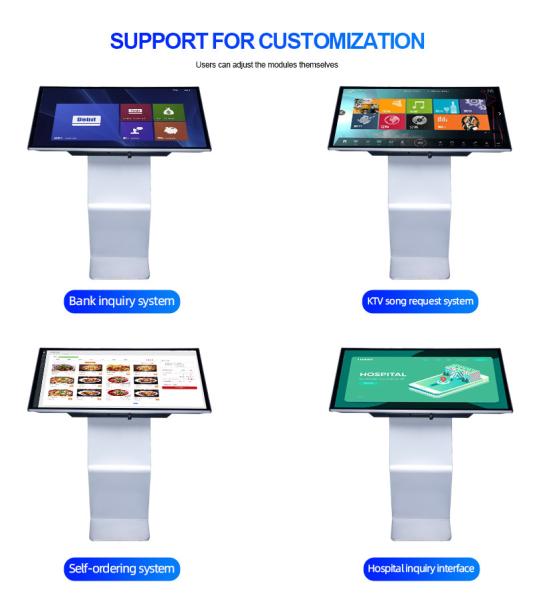 Qtenboard Custom Label Popular Touch Screen Self Service Order Kiosk Desktop Payment Kiosk Outdoor Kiosk Display with Best Price