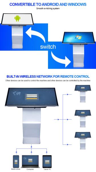 Qtenboard Custom Label Popular Touch Screen Self Service Order Kiosk Desktop Payment Kiosk Outdoor Kiosk Display with Best Price